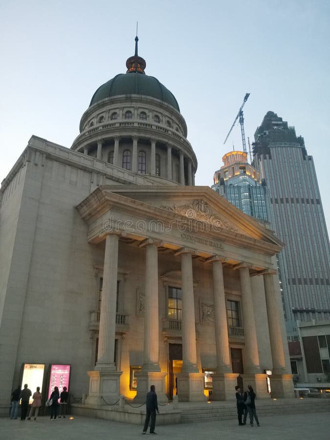 Tianjin concert hall editorial photography. Image of music - 41141162