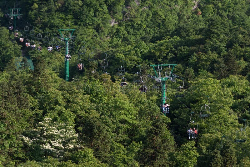 Tianmen Mountain, China editorial image. Image of nature - 96709455