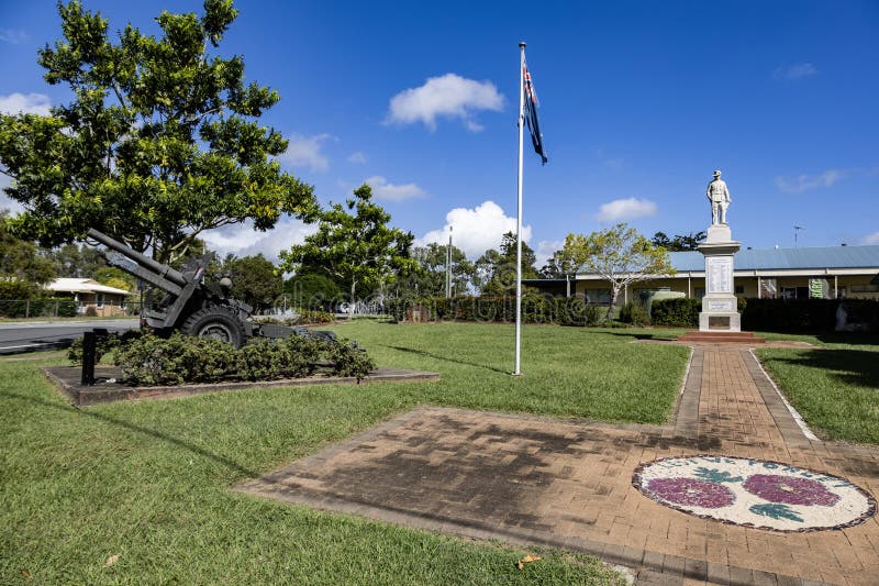 Tiaro War Memorial stock image. Image of garden, australian - 381675643