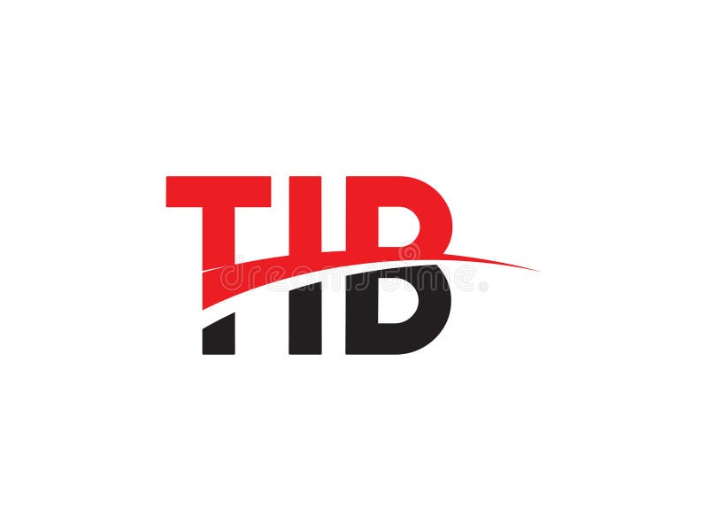 TIB Letter Initial Logo Design Vector Illustration Stock Vector ...