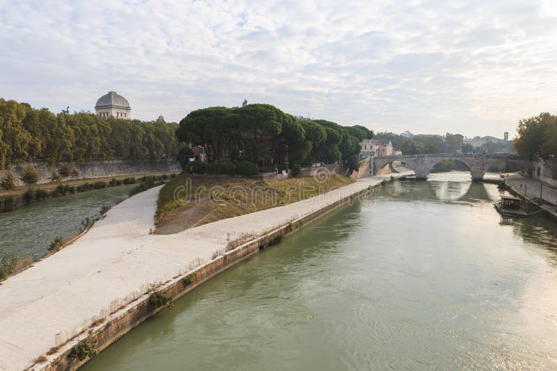 Tiber Island stock photo. Image of river, architecture - 55907032