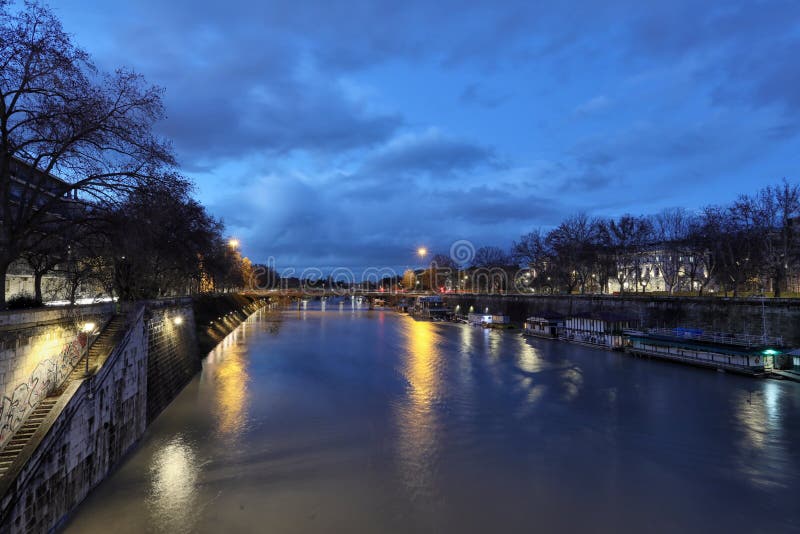 Flood at Night editorial stock photo. Image of cataclysm - 36045548
