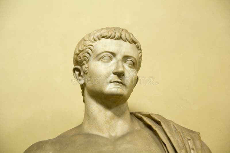 Bust of the Emperor Tiberius Stock Image - Image of historical ...