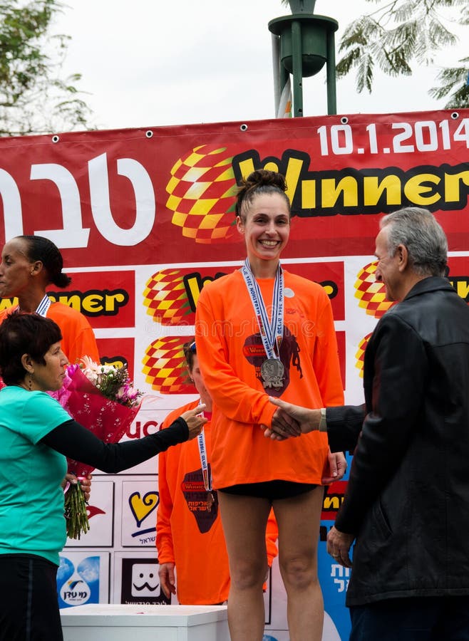 Tiberius Marathon Podium editorial stock image. Image of running - 36684334