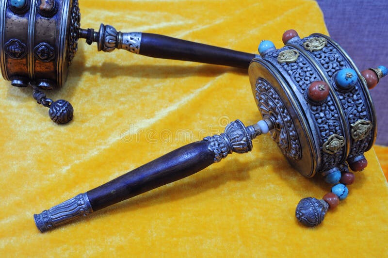 Tibet buddhist instrument stock photo. Image of artwork - 15957958