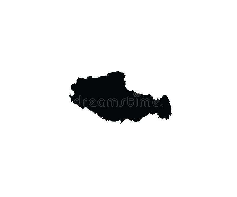 Tibet map China province stock vector. Illustration of delineation ...