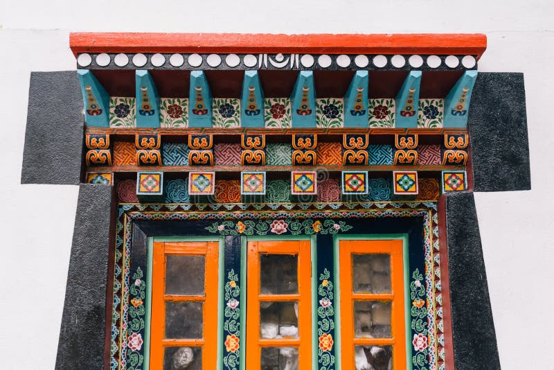 Tibet monastery Window stock image. Image of religious - 63652573