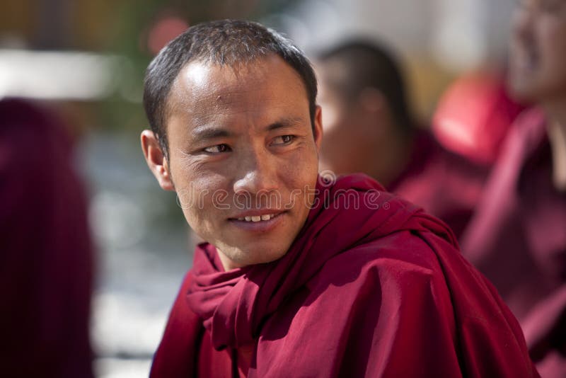 Tibet monk editorial photography. Image of tibet, smiling - 23302807
