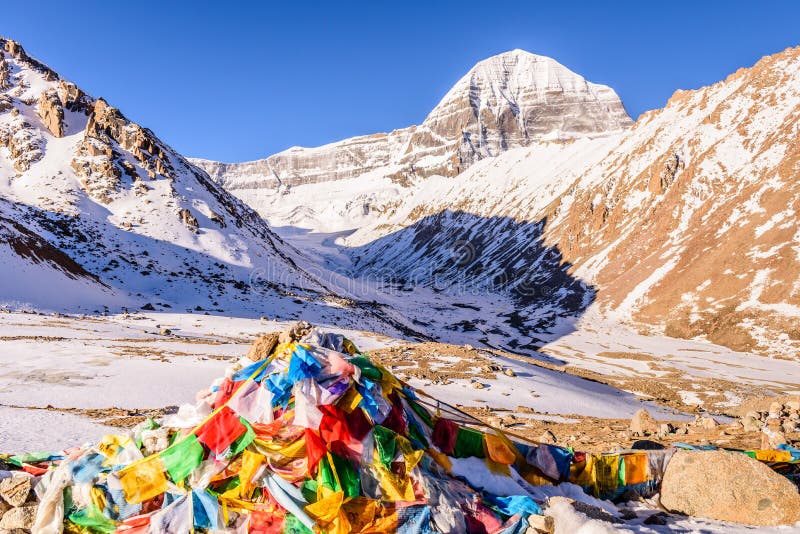 Tibet. Mount Kailash. North Face Stock Image - Image of face, scenic ...