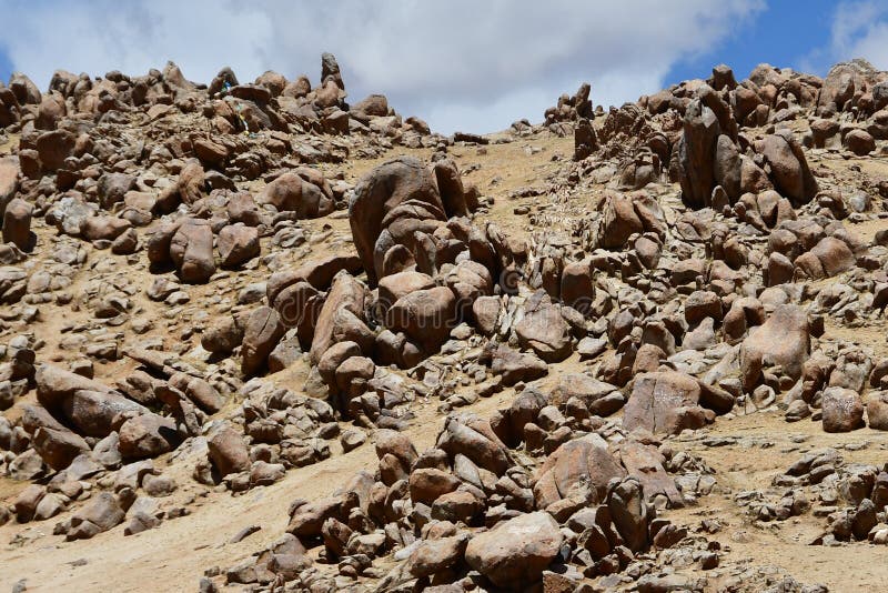Tibet, Mythical Stone Character Created by Nature Stock Image - Image ...