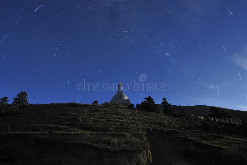 Tibet Night stock image. Image of exercise, mani, night - 17554623
