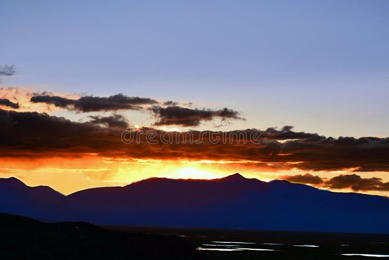 Tibet Plateau stock photo. Image of plateau, road, pure - 55650880