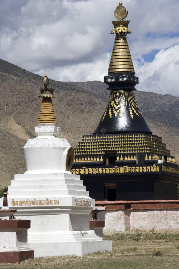 Buddhism Samye Monastery in Tibet Stock Image - Image of architecture ...