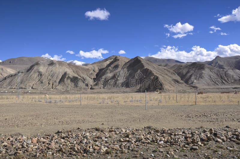 Tibet scenery stock photo. Image of plateau, asia, mountains - 27041088