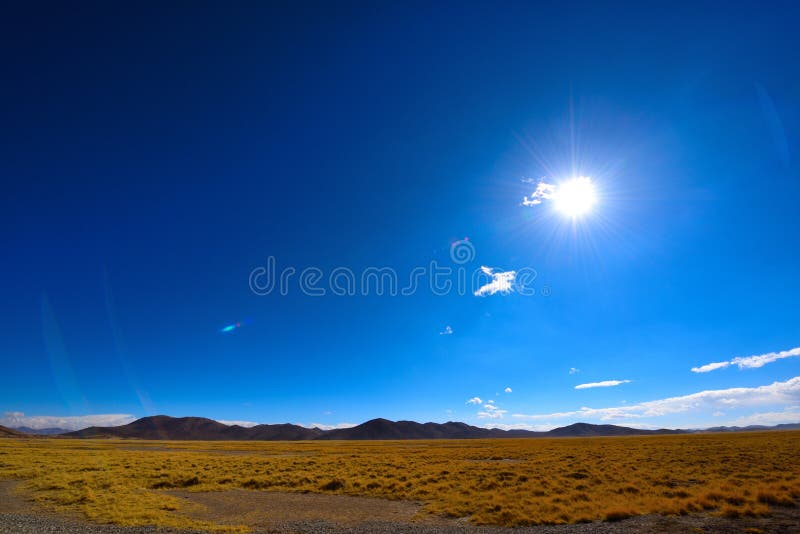 Tibet in the setting sun stock photo. Image of nature - 78748368