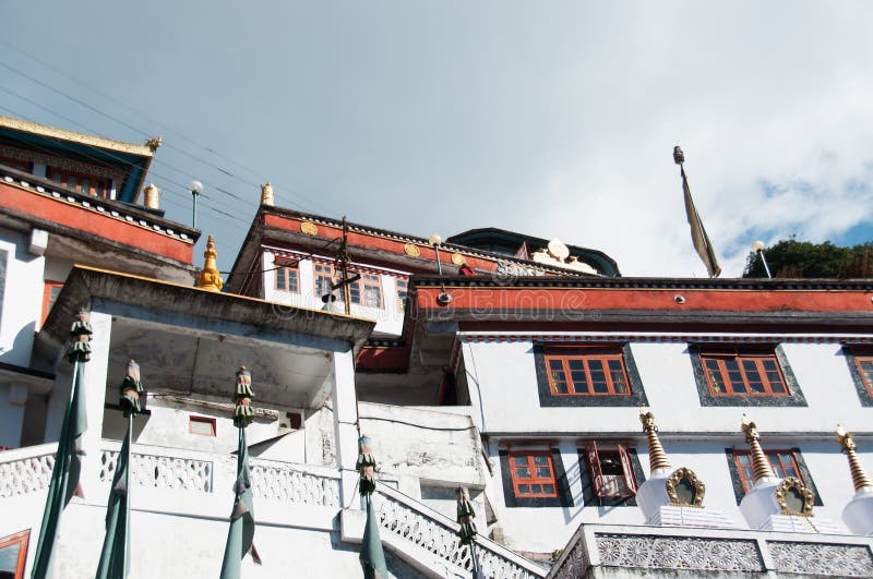 Tibetan Buddhist monastery stock image. Image of himalaya - 81756529