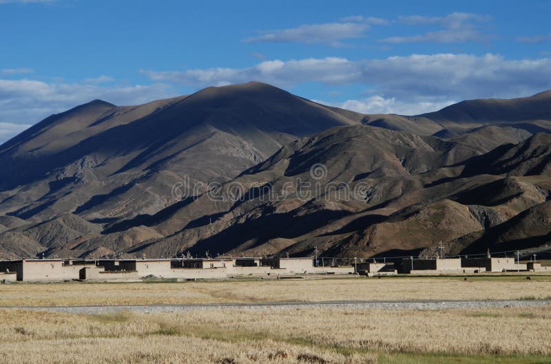 Tibetan Countryside stock photo. Image of green, mountain - 6551828