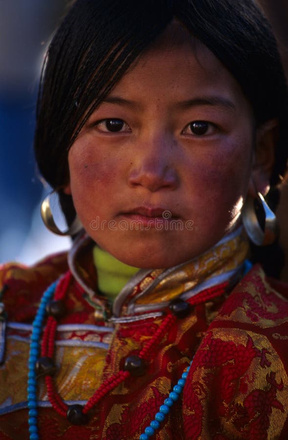 Tibetan woman editorial photo. Image of girl, female - 14364121