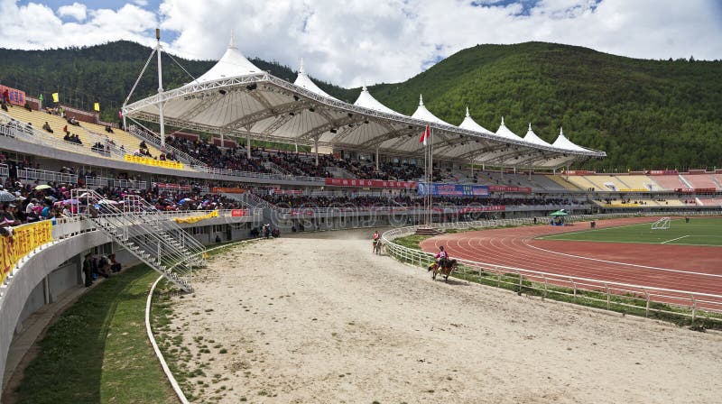 Horse racing stadium editorial stock photo. Image of tourist - 108907078