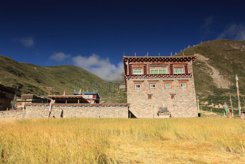 Tibetan House stock photo. Image of structure, dwellings - 7816508