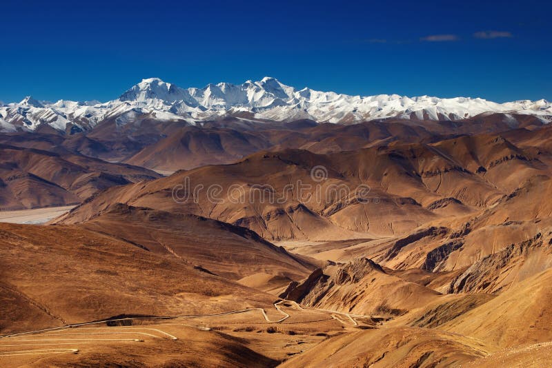 Tibetan landscape stock image. Image of height, outlook - 8939539