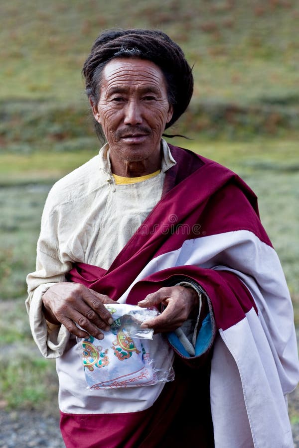 Tibetan Man in Dolpo, Nepal Editorial Photo - Image of accessories ...