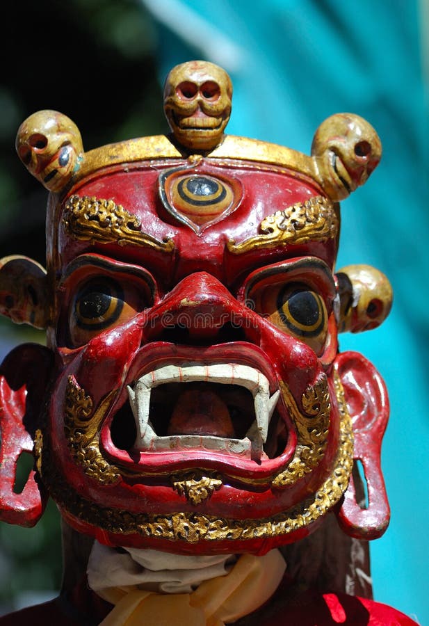 Tibetan mask stock photo. Image of monastry, vajarayana - 1482250