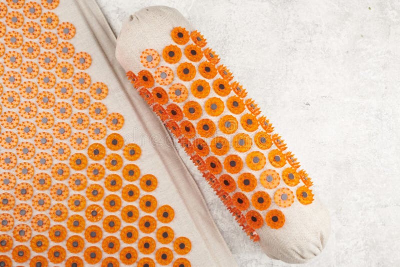 Tibetan Massage Acupuncture Mat with Needles Stock Photo - Image of ...
