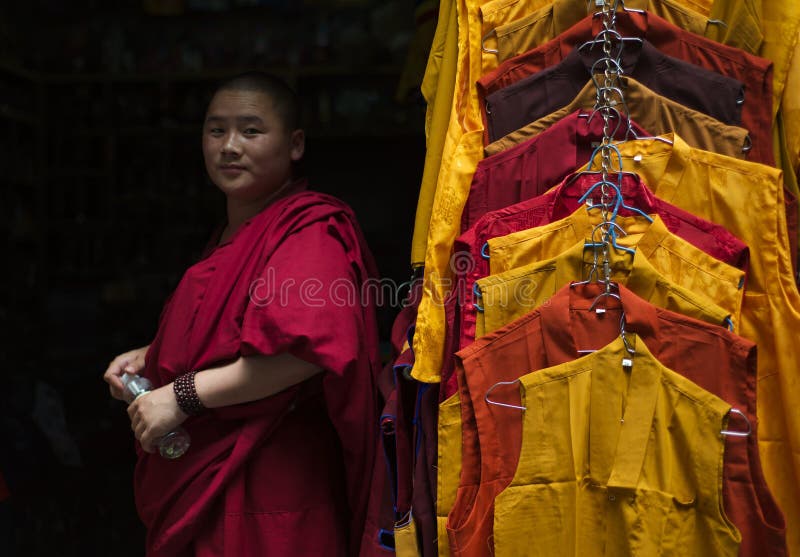 Tibetan Monk editorial image. Image of travel, tibetan - 43888550