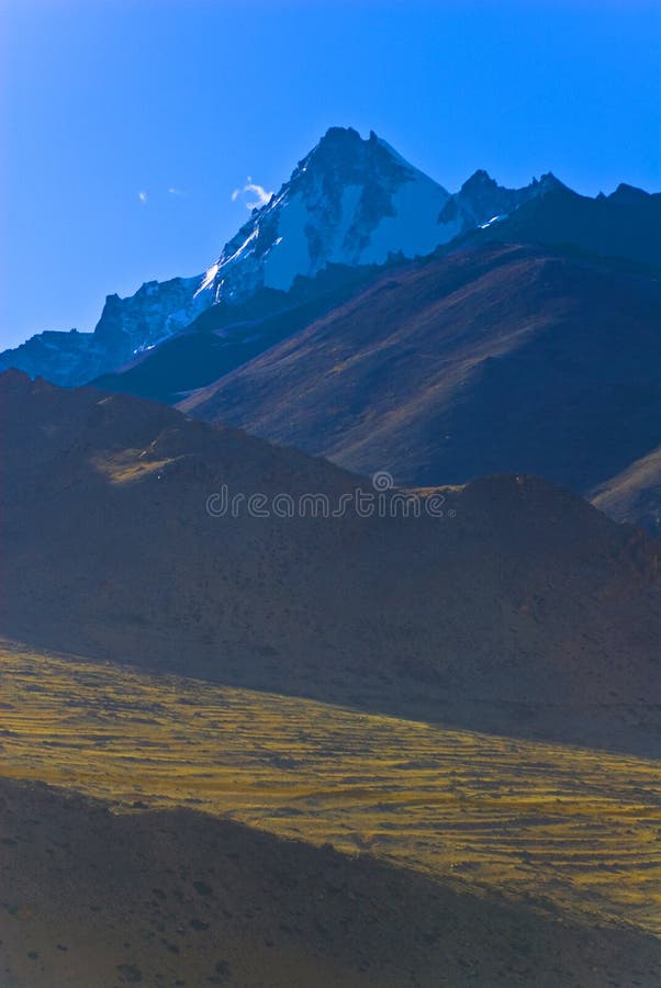 Tibetan mountains stock image. Image of mountainside, peaks - 6551013
