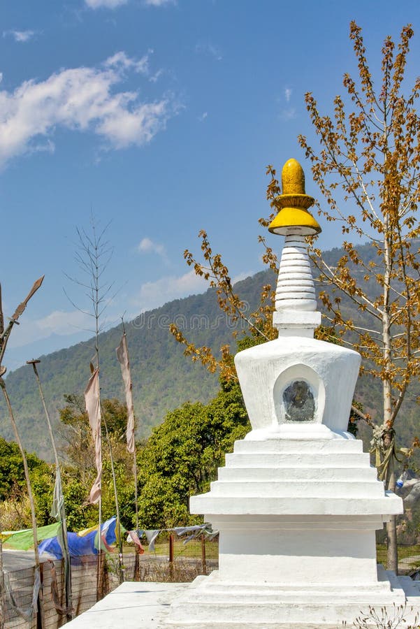 Tibetan Chorten. Stupa in Kumbum Monastery Stock Image - Image of ...