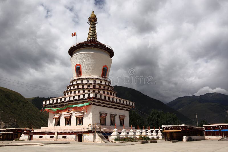 Tibetan tower stock image. Image of peaceful, historical - 21048991