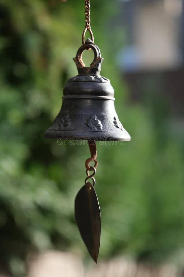 Tibetan Windbell stock photo. Image of bronce, leaf - 205792746