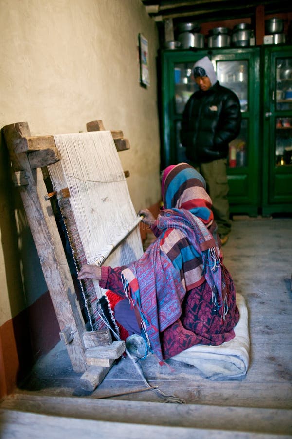 Weaving fabric, Israel stock photo. Image of thread, woman - 2403180