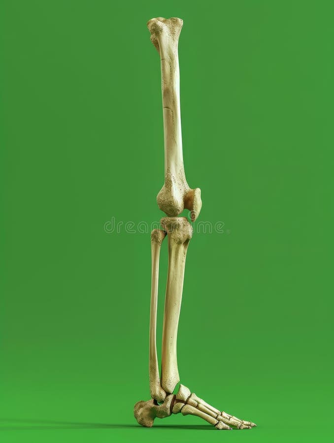 Tibia 3D Depiction of the Tibia Stock Illustration - Illustration of ...