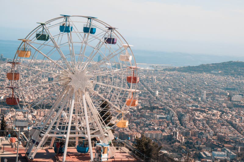 Tibidabo Carousel Height Stock Photos - Free & Royalty-Free Stock ...