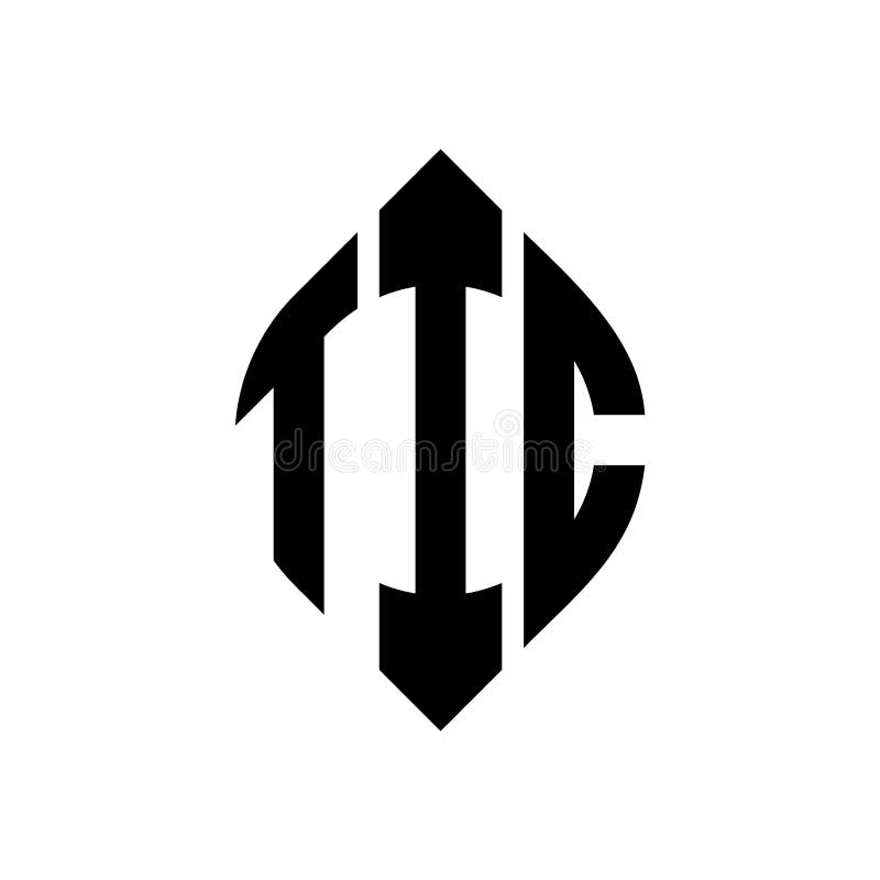 TIC Circle Letter Logo Design with Circle and Ellipse Shape. TIC ...