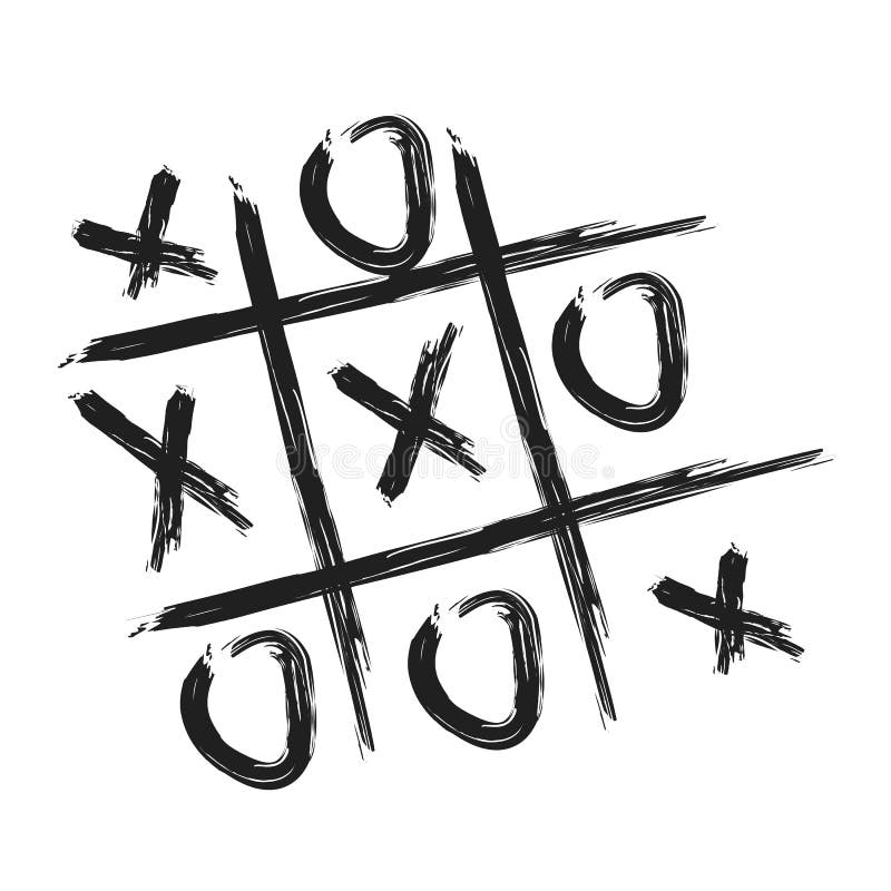 Tic tac toe game icon stock illustration. Illustration of isolated ...