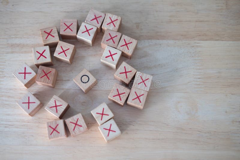 Tic Tac Toe Game on the Wood Table Stock Photo - Image of game, good ...
