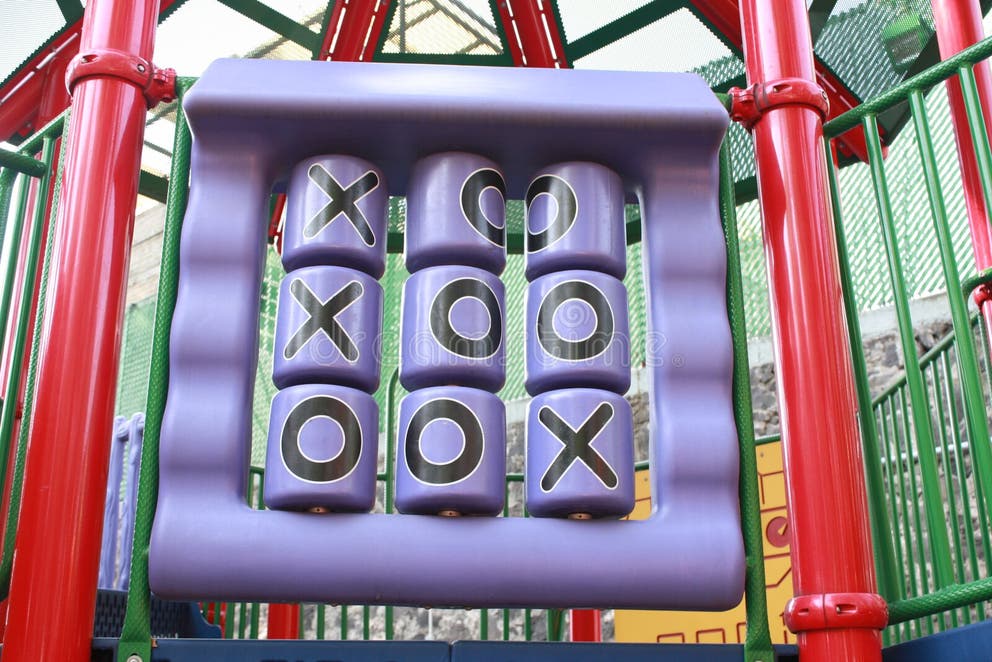Tic tac toe playground stock image. Image of parque, gato - 48384843