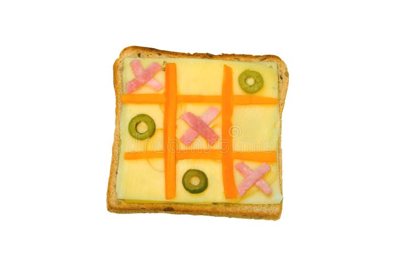 Tic tac toe sandwich stock image. Image of play, isolated - 7522631