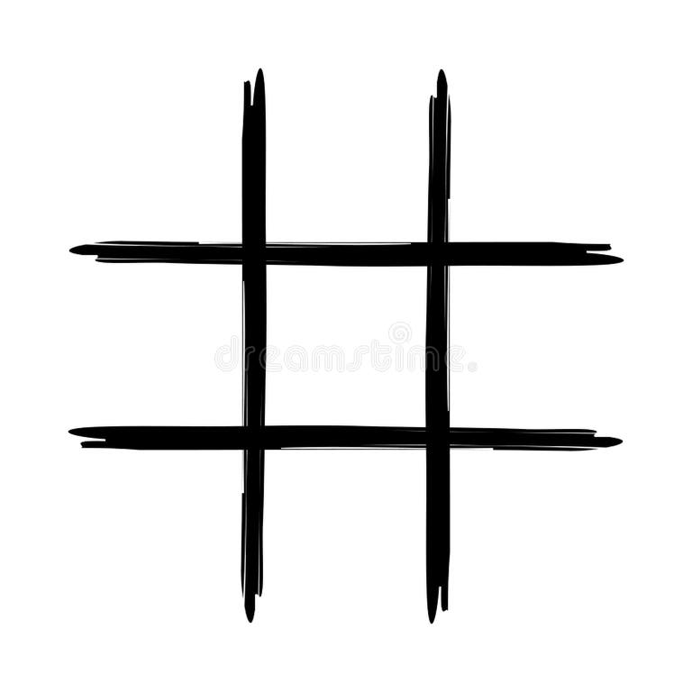 Tic Tac Toe Variations Table. Mini Game. Vector Illustration. Stock ...