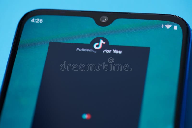 Tic toc mobile application editorial photo. Image of sign - 160400331