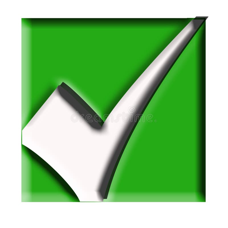 Tick stock illustration. Illustration of green, mark, check - 4752057