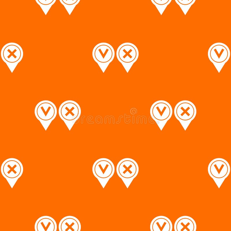 Tick Affirmative and Negative Pattern Seamless Stock Vector ...
