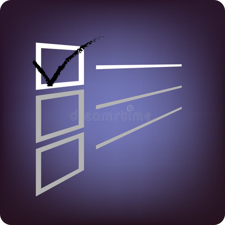 Tick box stock vector. Illustration of correct, black - 4522307