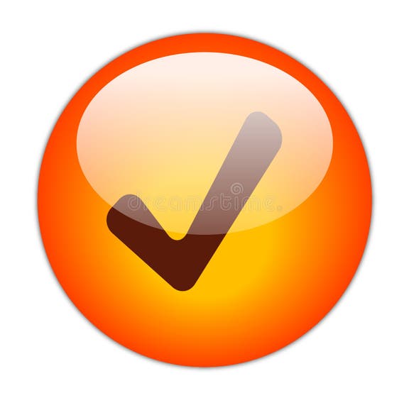 Tick Button stock illustration. Illustration of ready - 4538888