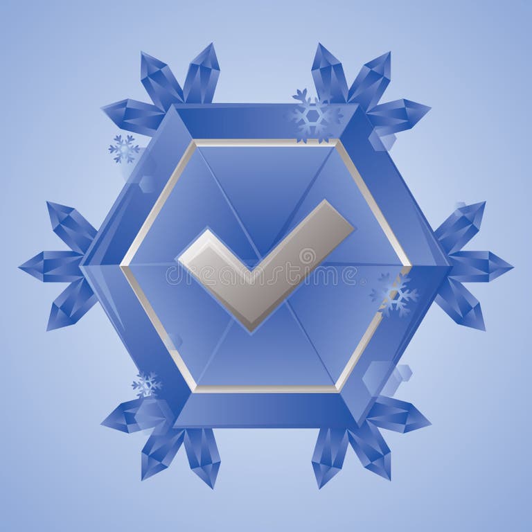 Tick Button. Vector Illustration Decorative Design Stock Vector ...