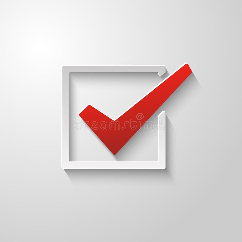 Check mark stock vector. Illustration of perspective - 19478414