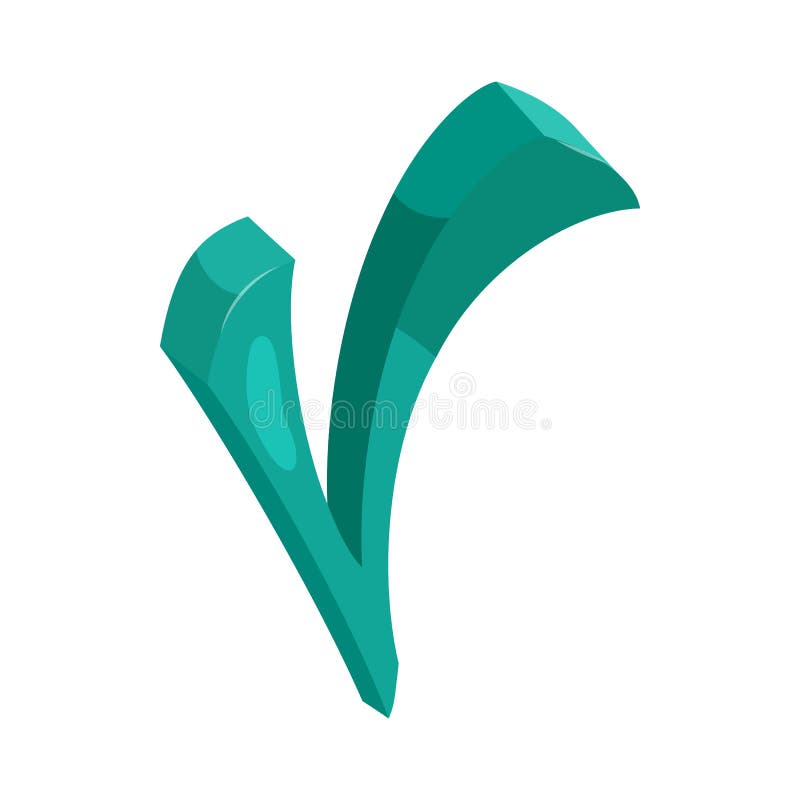 Tick, Check Mark Icon, Cartoon Style Stock Illustration - Illustration ...